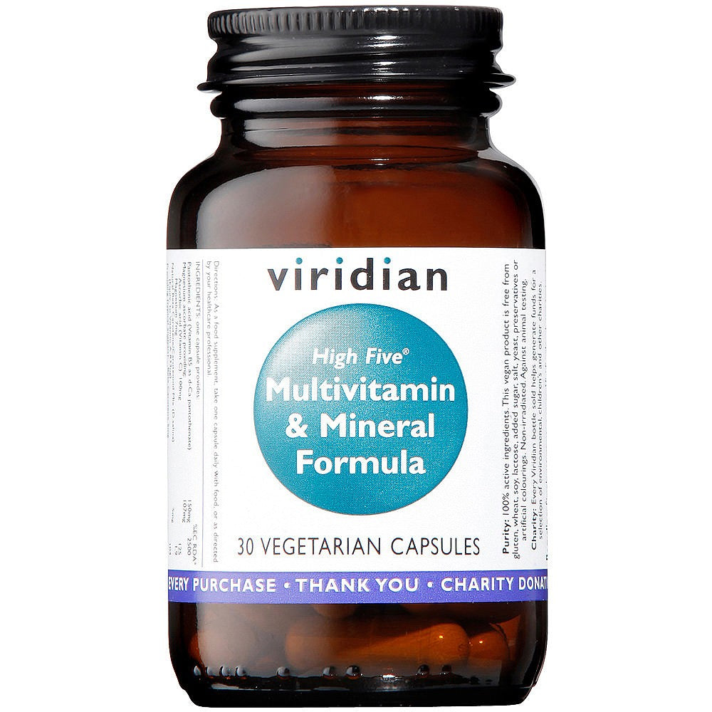 Viridian High Five Multivitamin & Mineral Formula 30 Caps – The Beecham ...